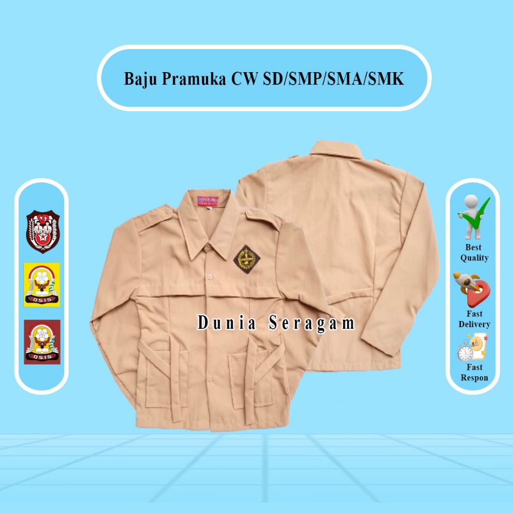 School Uniform Long Sleeve Scout Hem Shirt Elementary School Middle ...