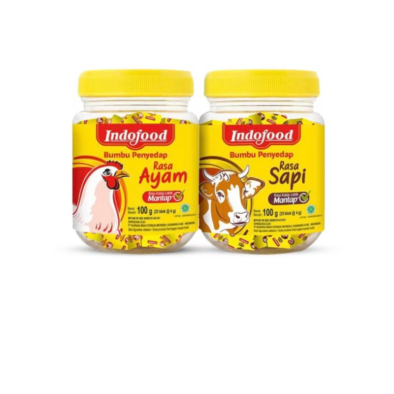 Indofood Beef & Chicken Flavor Block Broth 100 Gr | Shopee Philippines