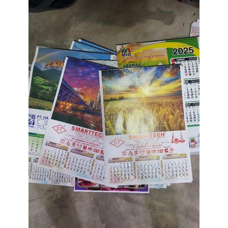 2025 wall calendar remaining production still suitable for use | Shopee ...