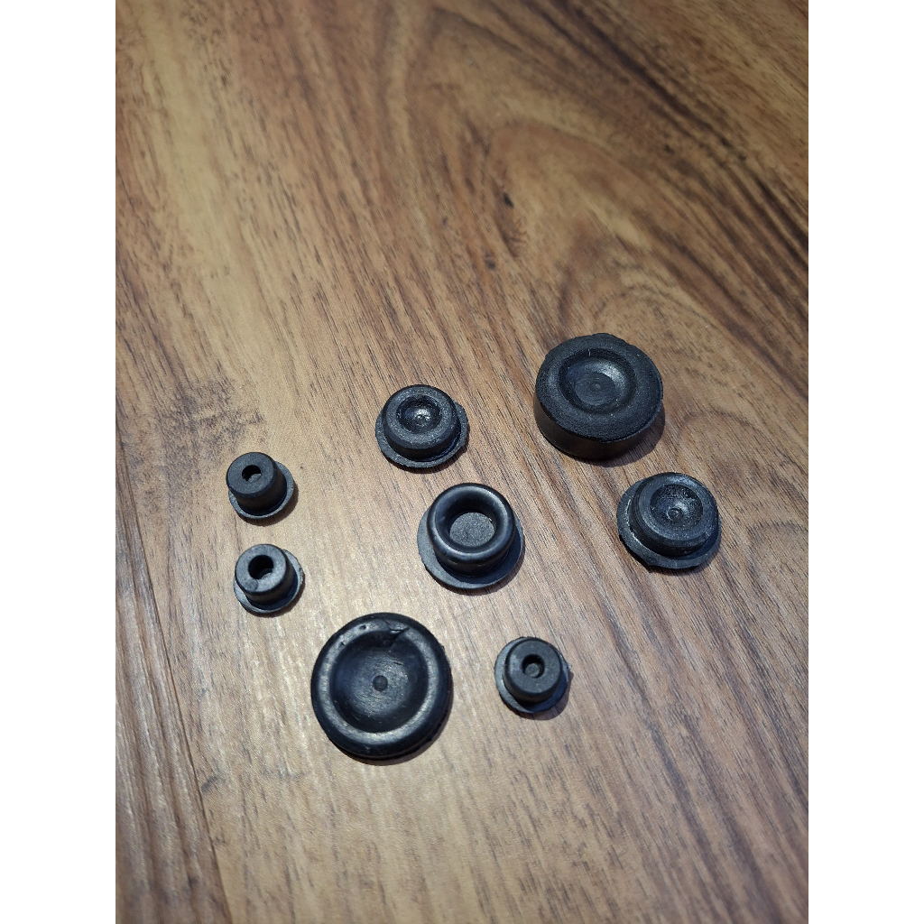 HITAM MESIN 1 Set Black Rubber Small Face Cover juki Sewing Machine ...