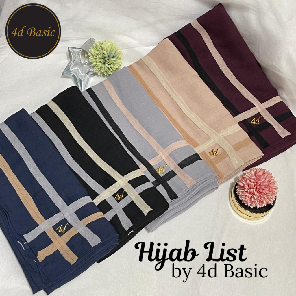 4d Basic Hijab - Hijab List by 4d Basic Hijab Quadrilateral Voal with ...