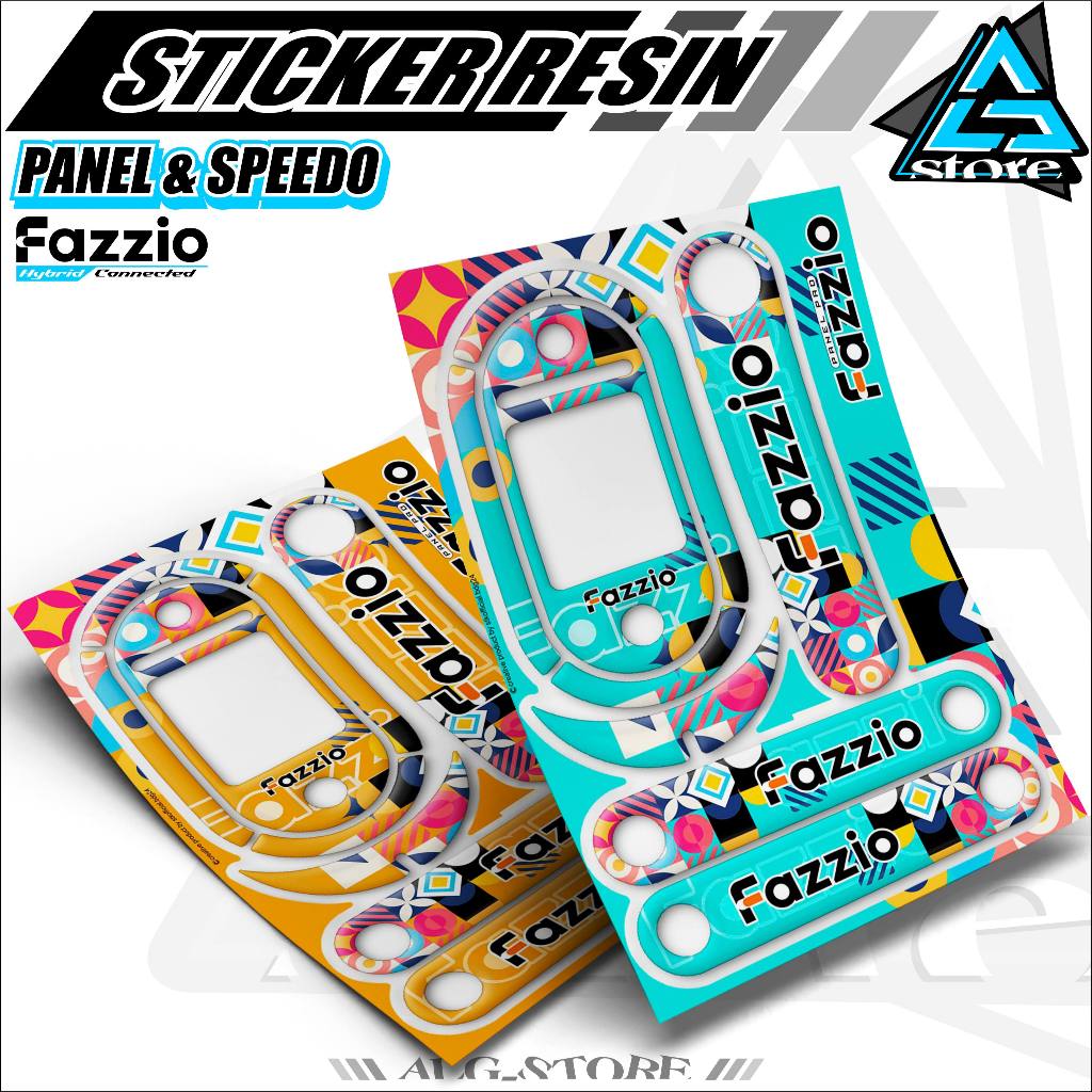PANEL.5/FAZZIO FRONT PANEL STICKER/FAZZIO 125 SPEEDOMETER PANEL/RESIN ...