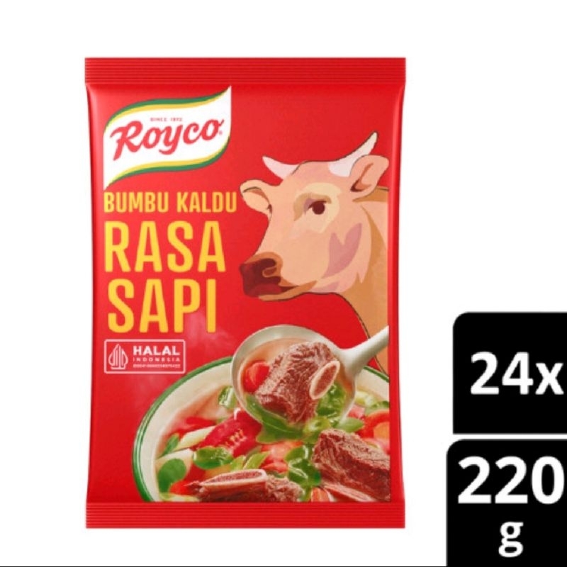 Royco Beef Flavored Broth Seasoning 220 gr x 24 (1 CARTON) | Shopee ...