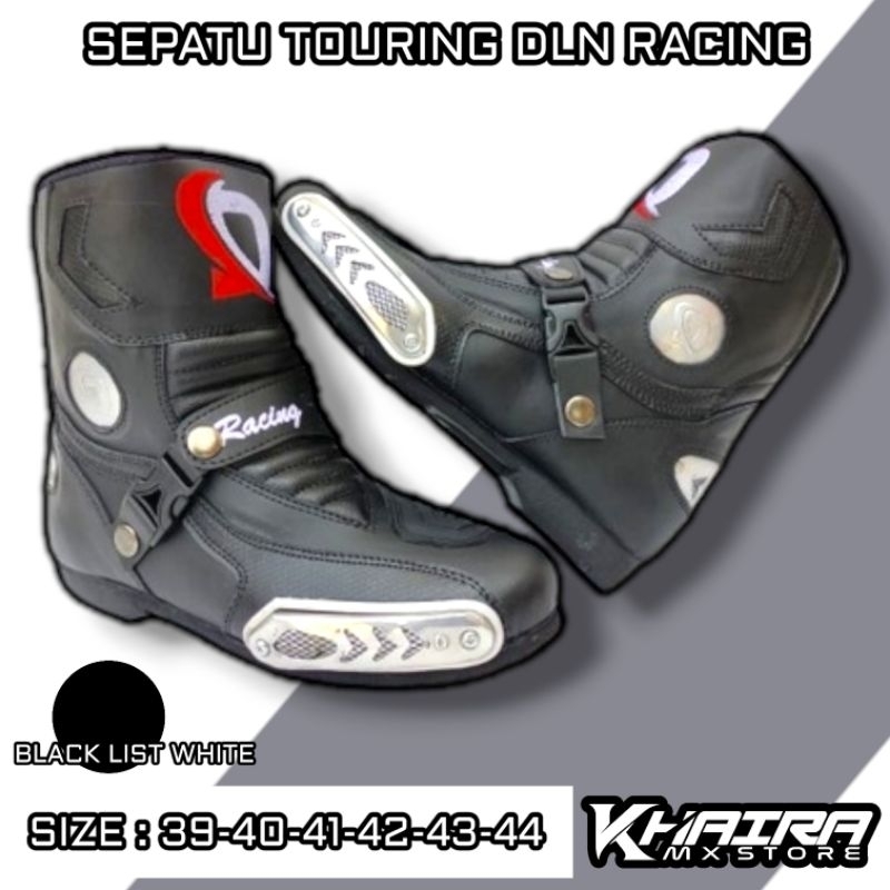 Men's Touring Motorcycle Shoes Bikers Boots Drag Race Sliding DLN ...