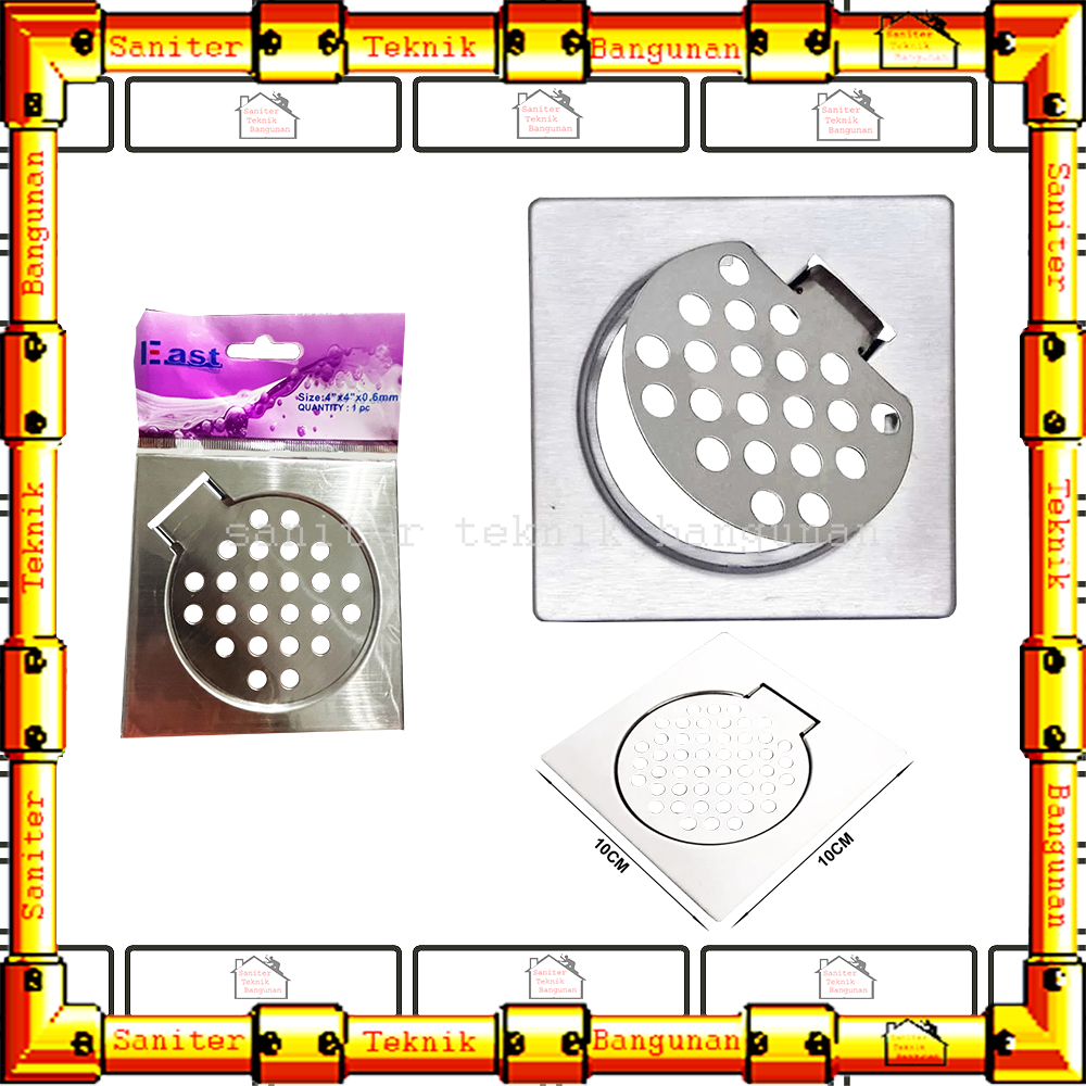 Stainless Plate Got Filter Open Close 4 Inch / Floor Drain | Shopee ...