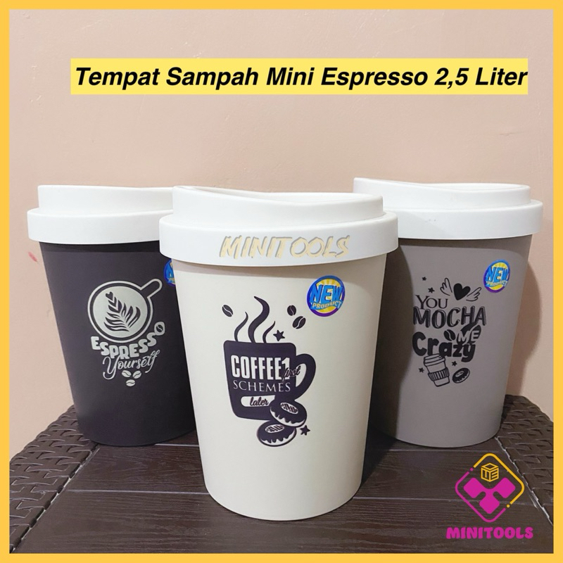 2,5 Liter Mini Espresso Trash Can / Green Leaf Mini Dustbin 2017 ...