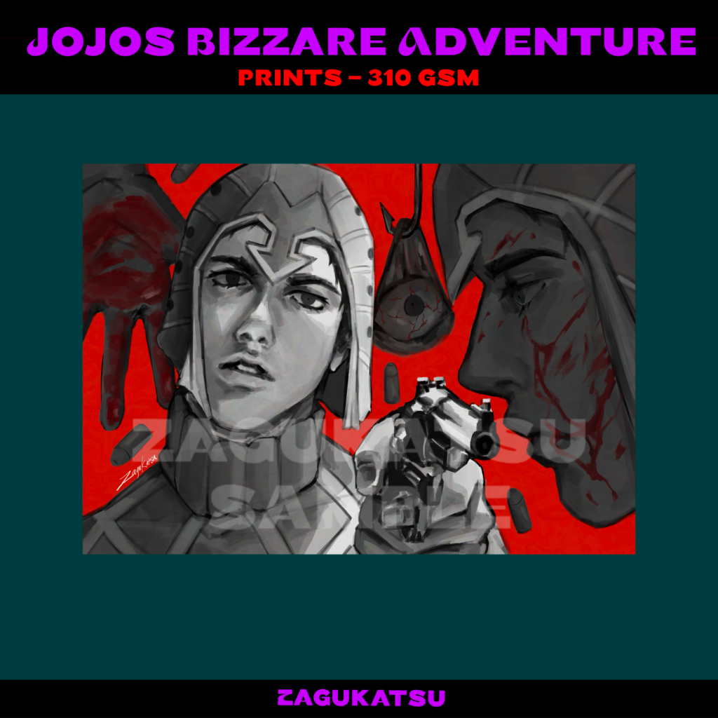 Jojo's Bizzare Adventure JJBA Mite Fanmerch Prints Poster by Zagukatsu ...