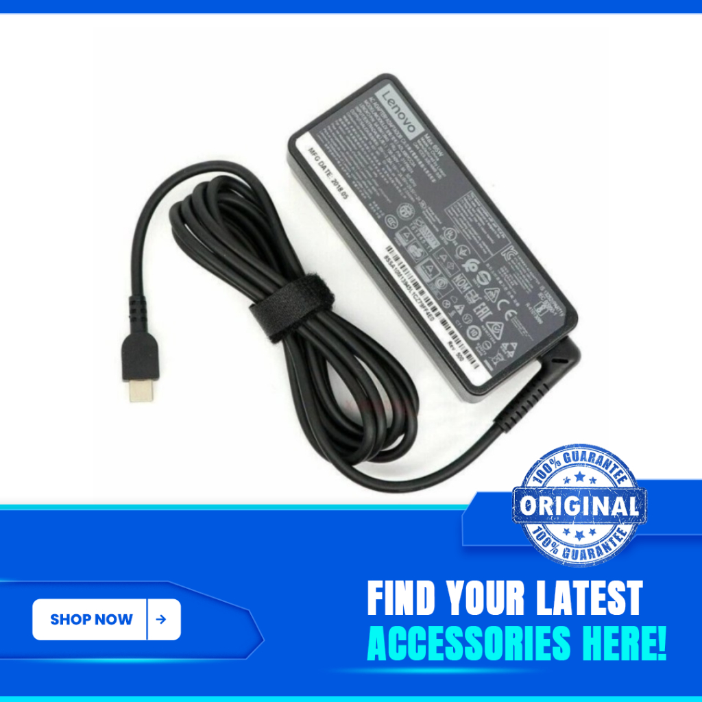 Thinkpad T470 T480 T490 20V 2.25A Adapter Type USB C 45Watt | Shopee ...