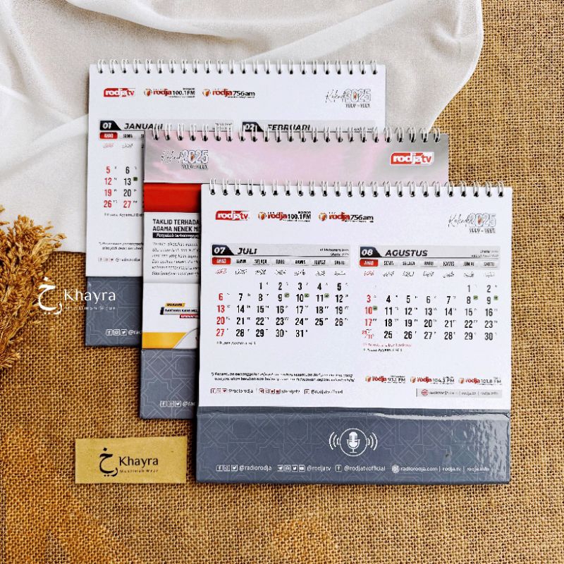 [ READY ] 2025 RODJA TABLE CALENDAR / HIJAIYAH CALENDAR / SUNNAH ...