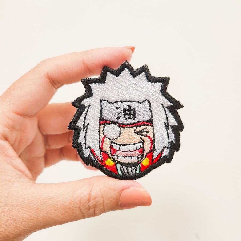 Anime EMBROIDERED PATCHES / JIRAIYA NARUTO EMBROIDERED BADGE / MANGA ...