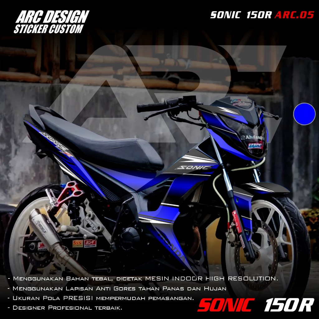 NEWEST Decal Sticker Honda Sonic 150R Full body - Sonic 150 R Fullbody ...