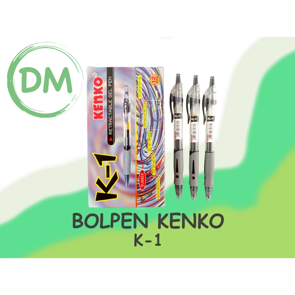 K-1 KENKO RETRACTABLE GEL PEN | Shopee Philippines