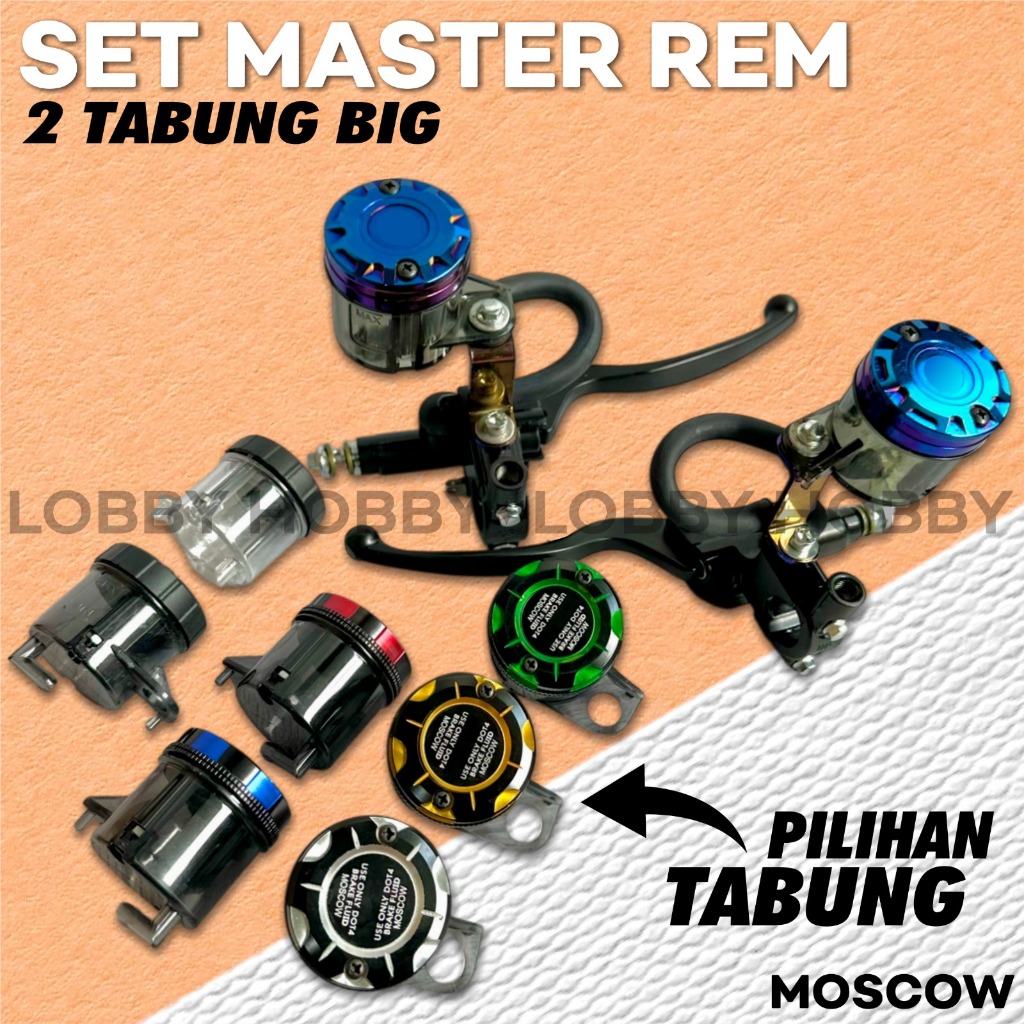 CLASSIC BRAKE MASTER HANDLE + 2 BIG / LARGE OIL TUBES include HOSE ...