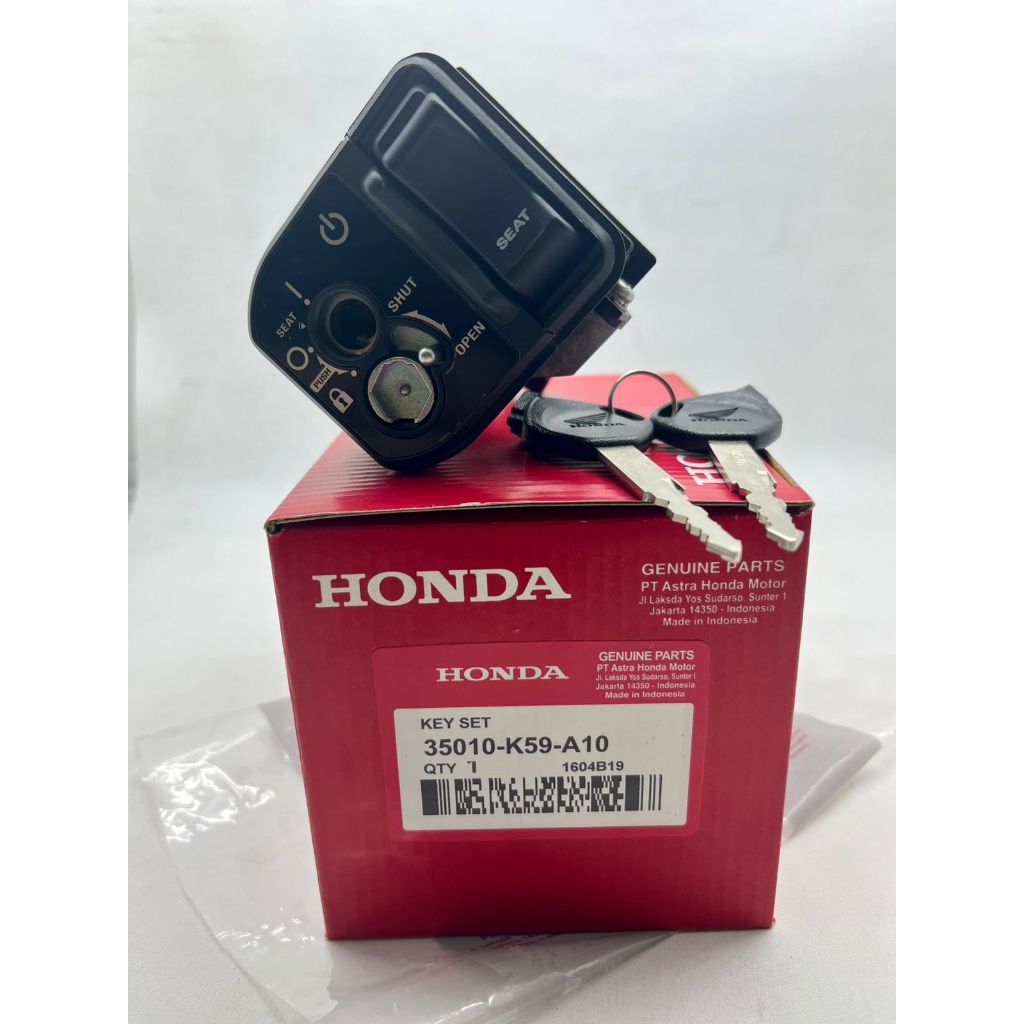 35010-K59-A10 Honda Vario Beat Genio Scoopy Ignition Key Original Honda ...
