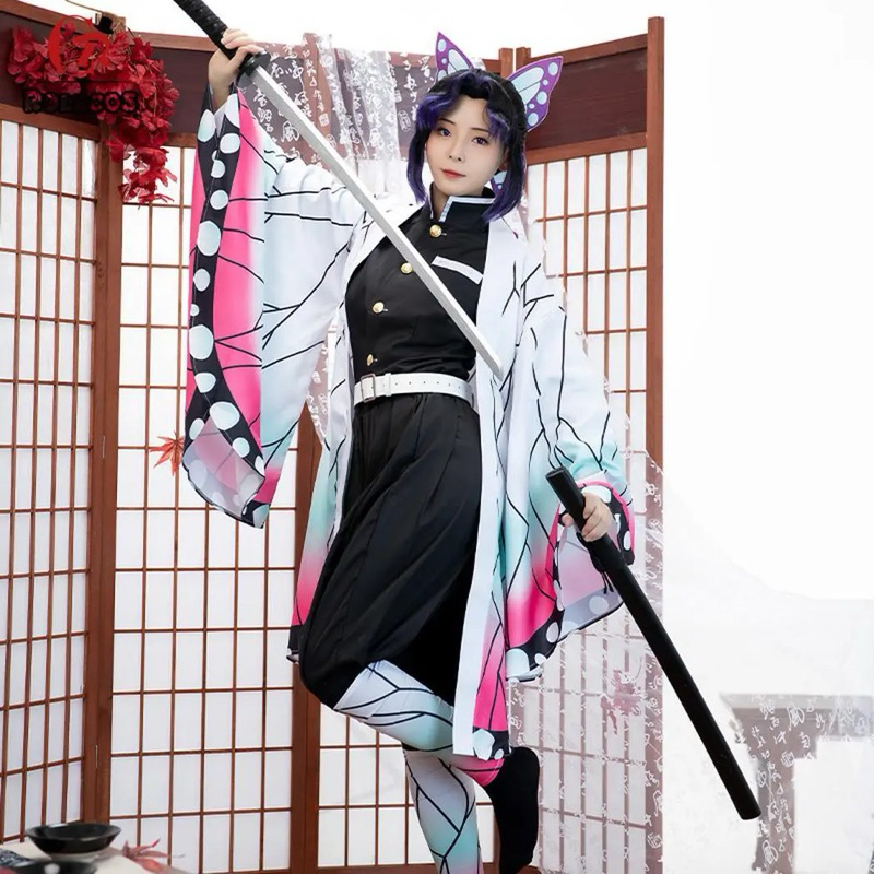 【Rollenz】Ready Demon Slayer Kocho Shinobu Cosplay Costume Kimetsu No ...