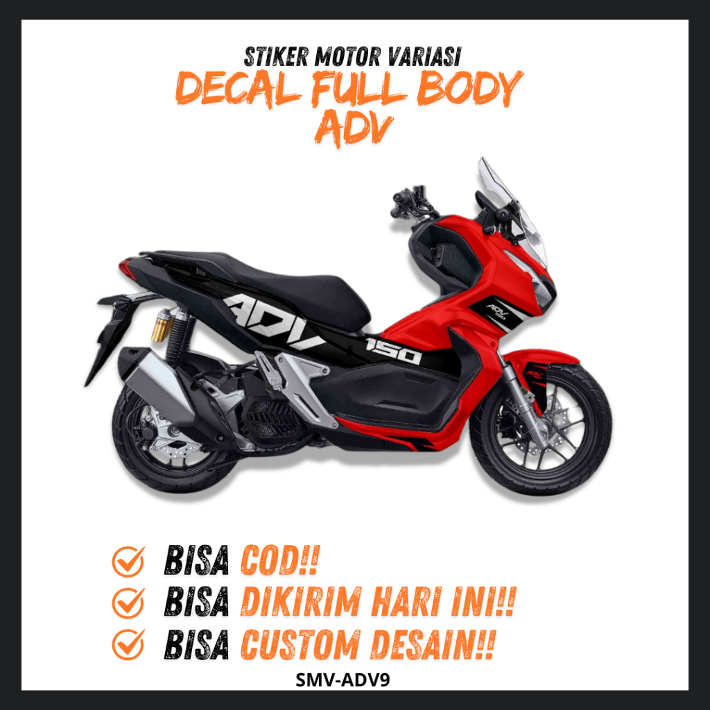 ADV 160 DECAL STICKER ADV 150 STICKER DECAL NEW FULL BODY CUSTOM FREE ...