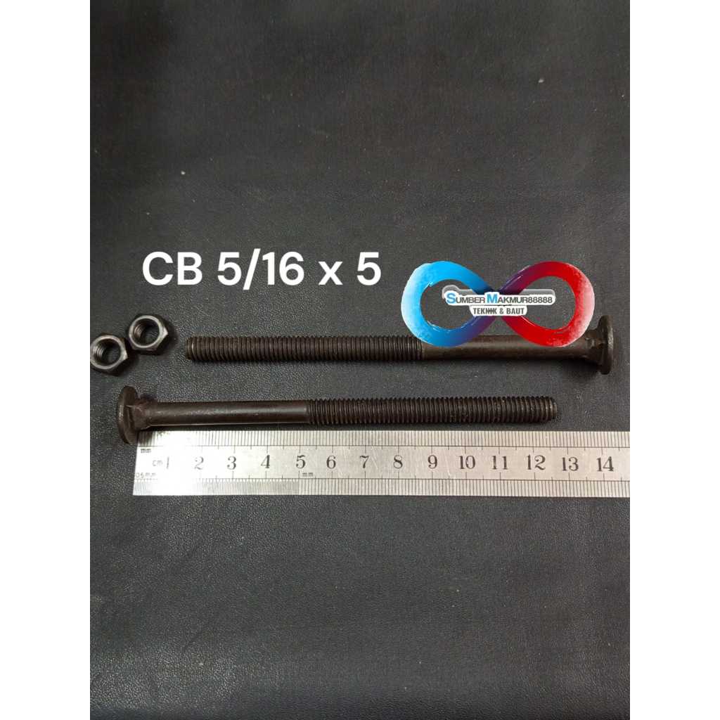 5/16 x 5 inch CB Nut Bolt (Umbrella Bolt) | Shopee Philippines