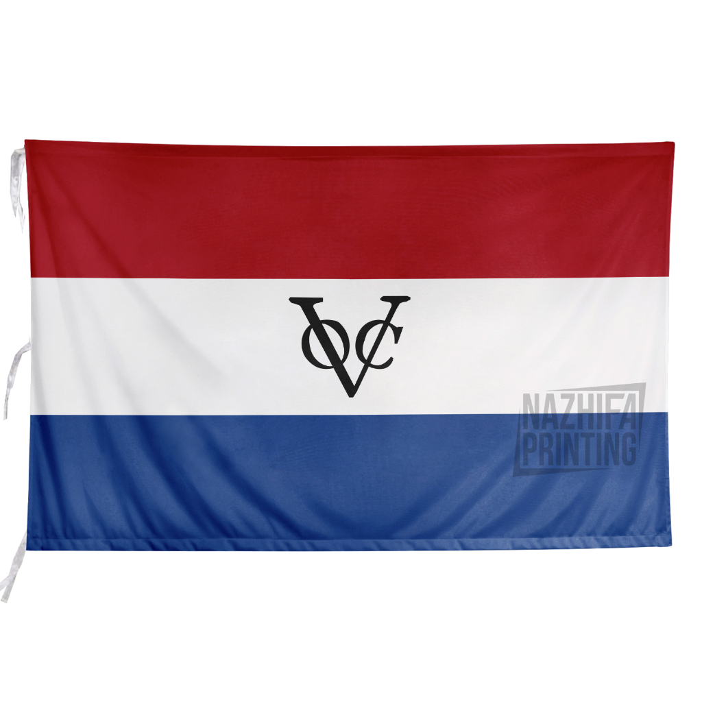 Nazhifa Printing - Dutch VOC Company Flag, Satin Peles Material, Small ...