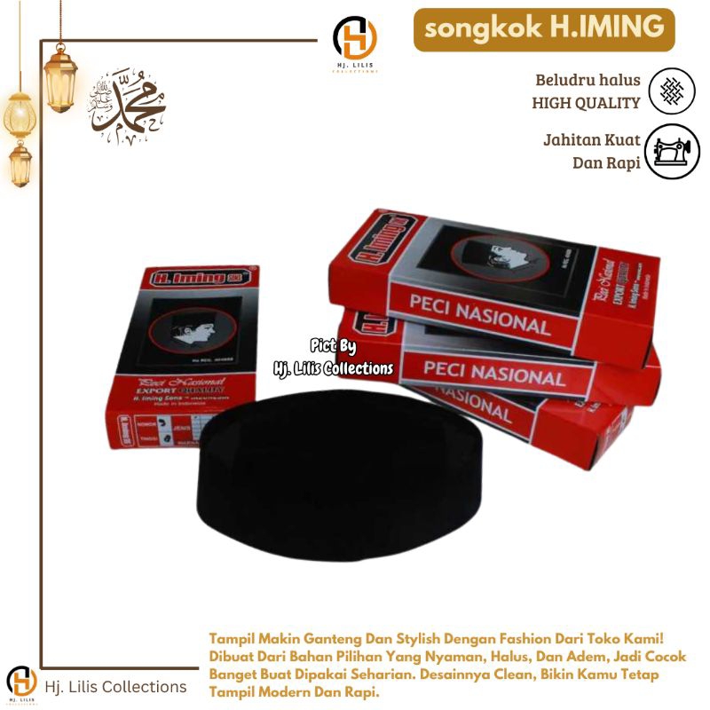 HITAM Hat H. Iming Sons Height 7 8 9 10 Cm Sizes Children and Adults ...