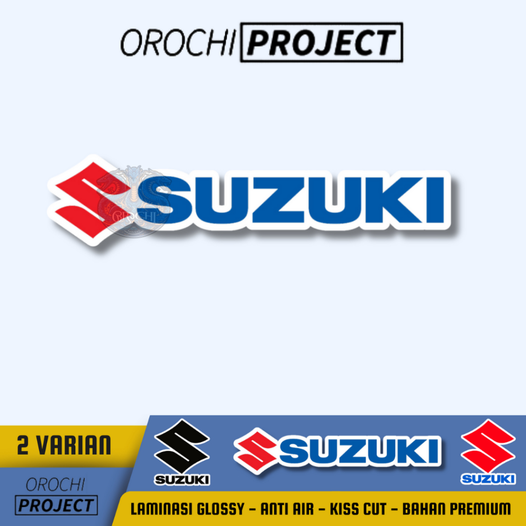 SUZUKI Brand Logo Vinyl Glossy Waterproof Sticker for HP Laptop Tumbler ...