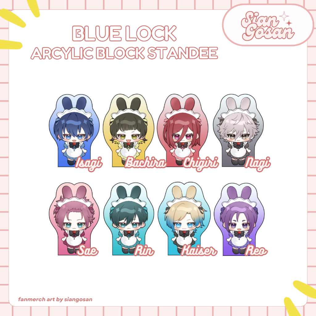 Blue LOCK ACRYLIC BLOCK STANDEE | Shopee Philippines