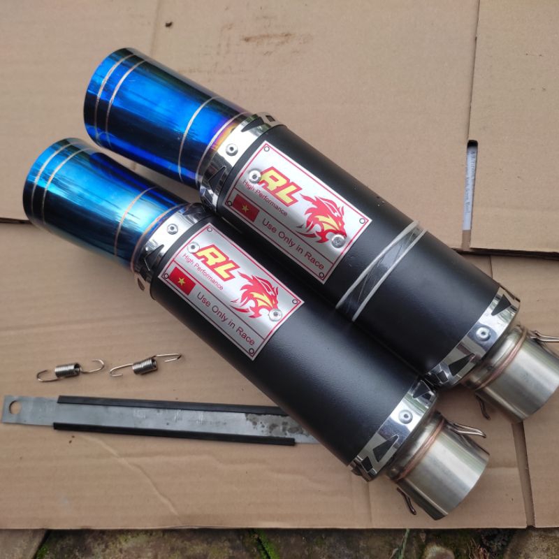 (RedLeo) 51mm Open pipe xrm 100/110 xrm 125 wave 110 wave 125 kou nlk ...