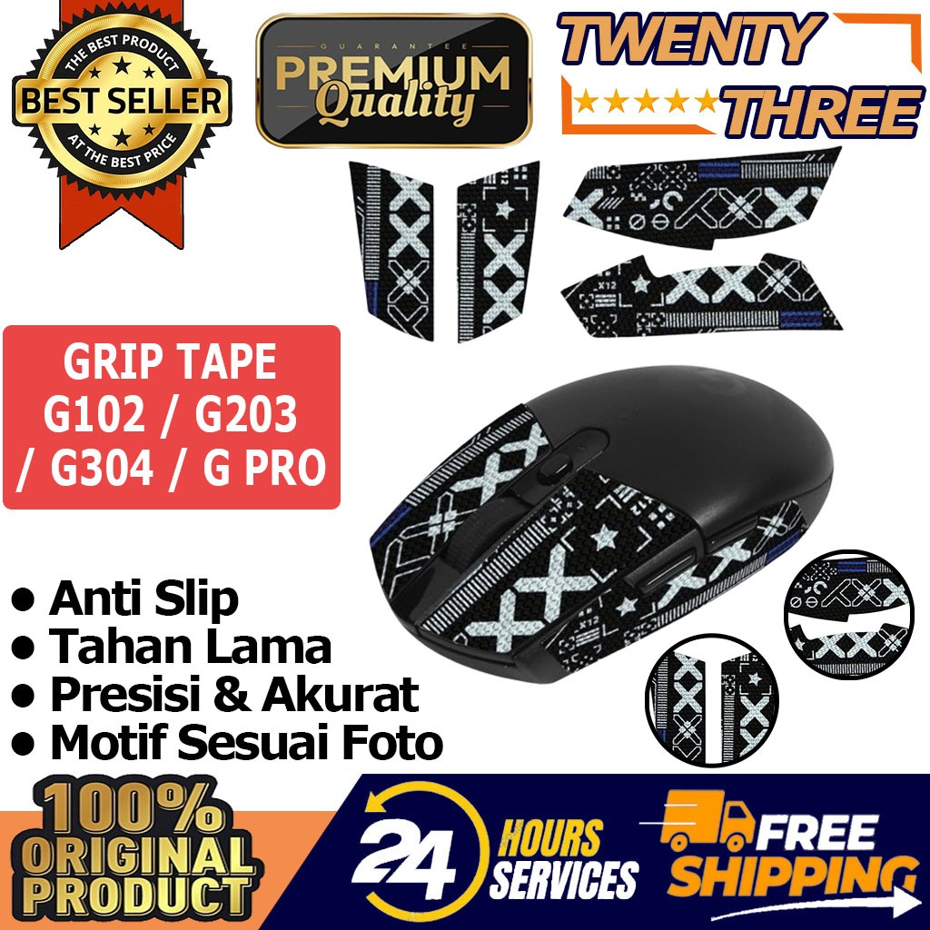 Grip Tape Sticker Non Anti Slip Skin Mouse Logitech G102 G203 G304 G ...