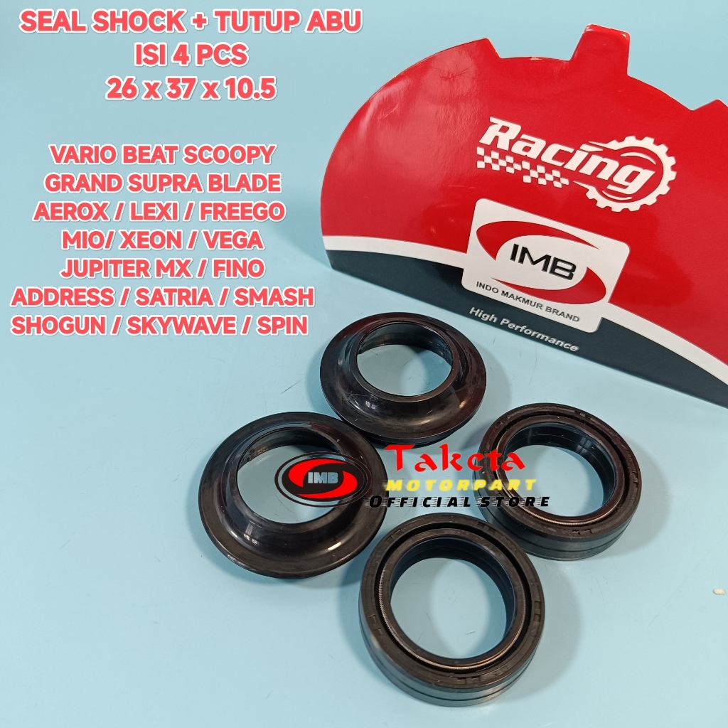 Oil SIL SEAL SHOCK + LID GRAY 26 X 37 X 10.5 BEAT / VARIO / MIO / LEXI ...