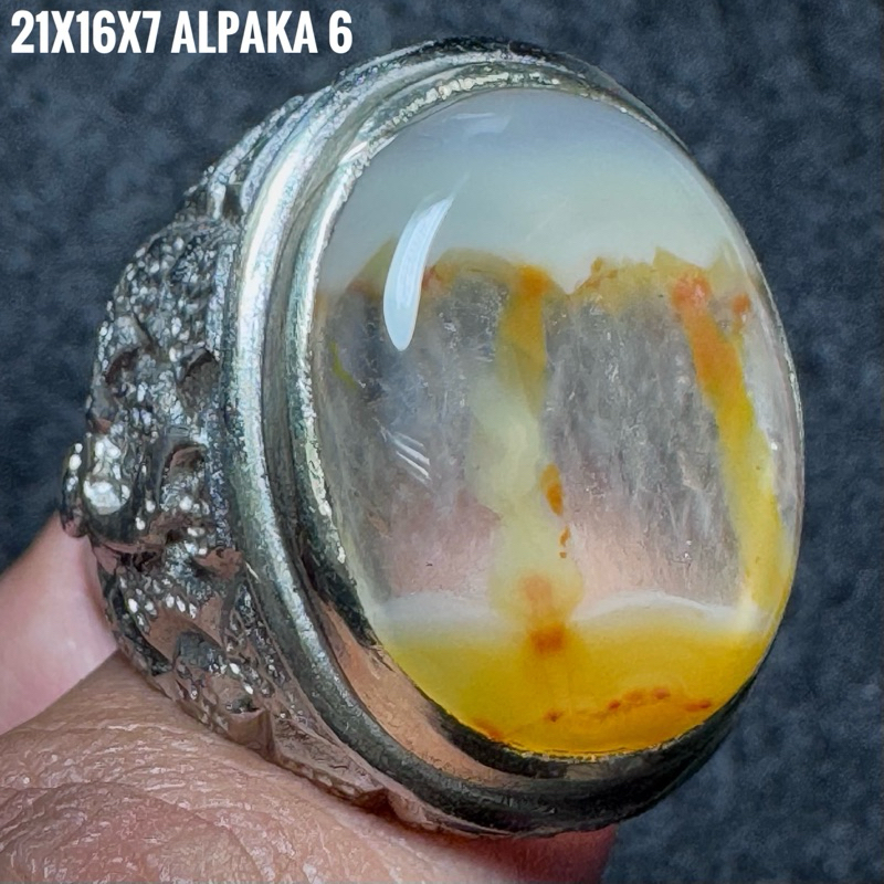 Baturaja Es Natural Agate Ring | Shopee Philippines
