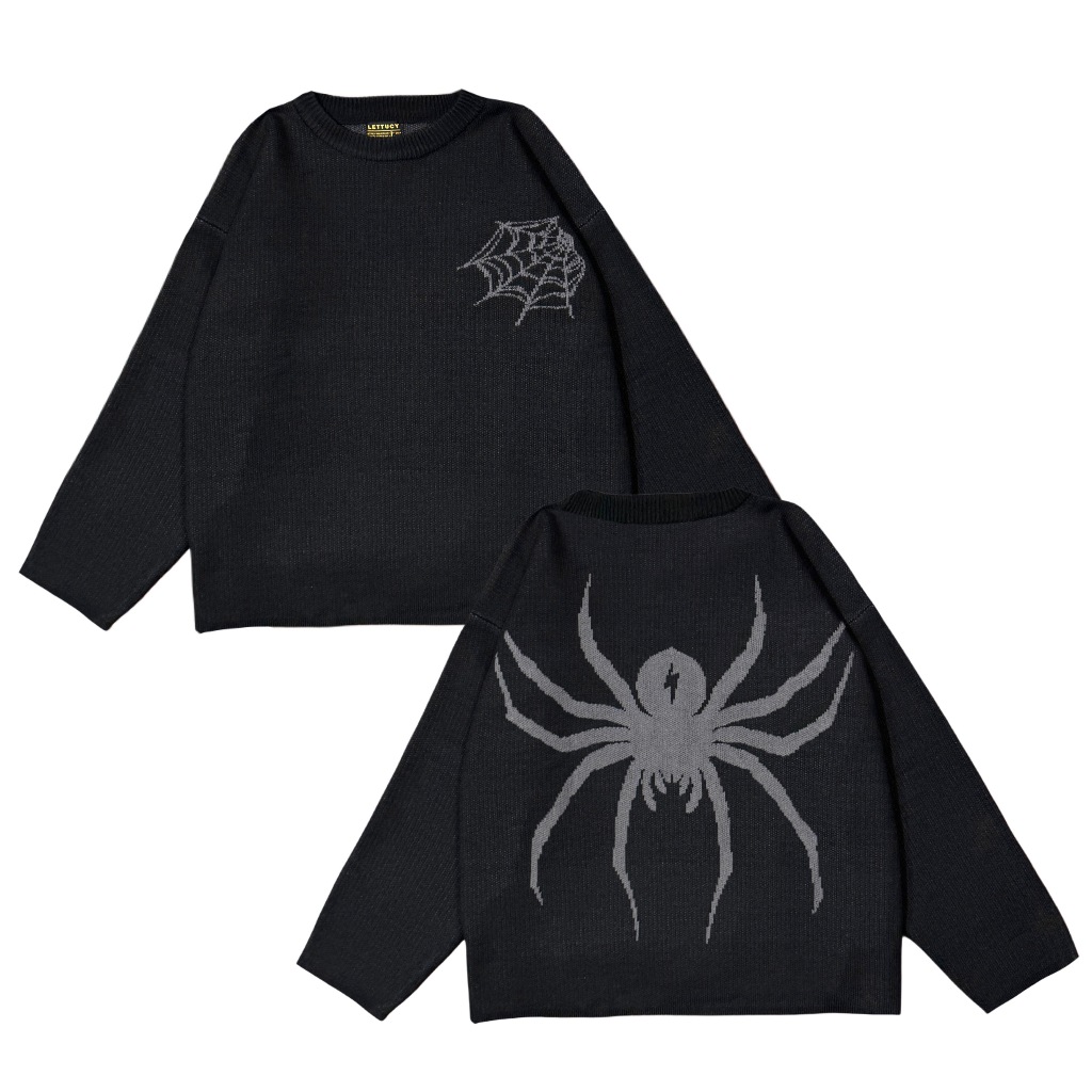 Lettingucy - BOXY knit knitwear fit Thunder Spider | Shopee Philippines