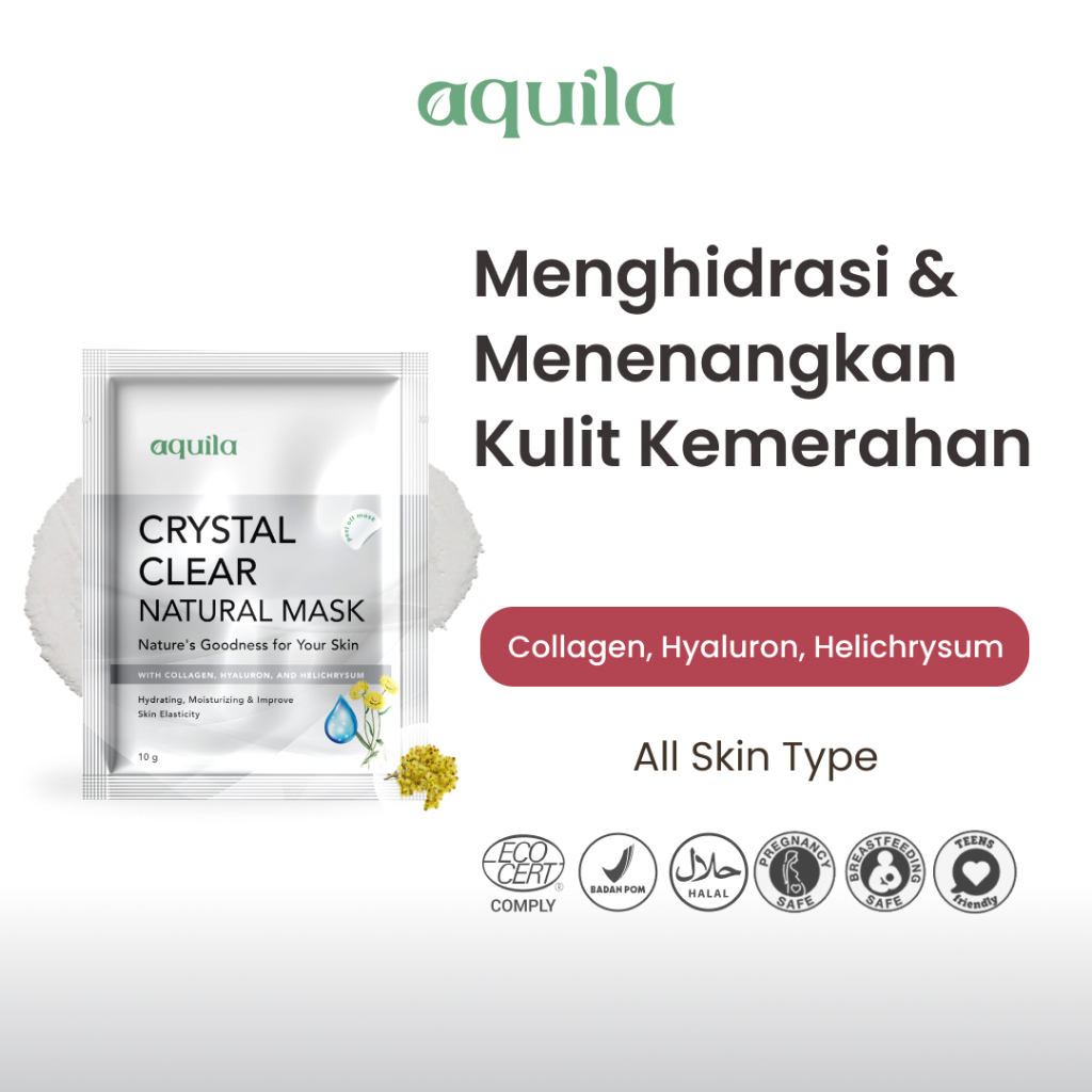 Aquila Crystal Clear Natural Mask 50gr with Collagen, Hyaluron ...