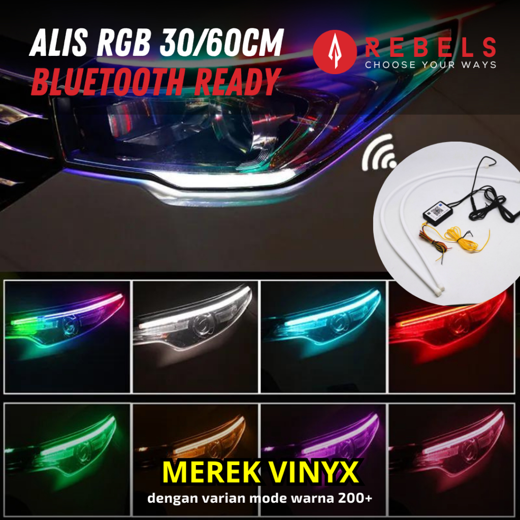 Alis/drl SMART FLEXIBLE WRGB PREMIUM 30/60 CM Bluetooth APP Mobile ...