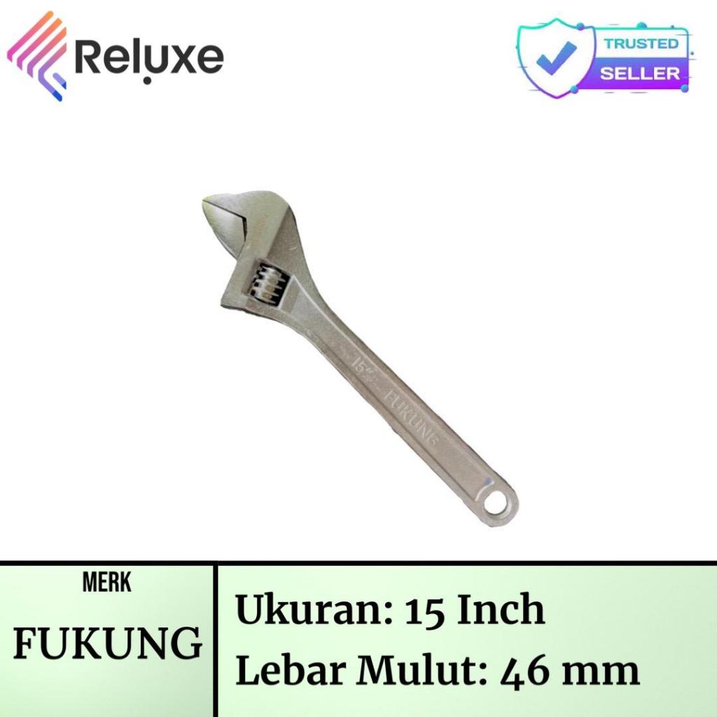 Fukung Bago Key / English Key / Adjustable Wrench Size 15 Inch | Shopee ...