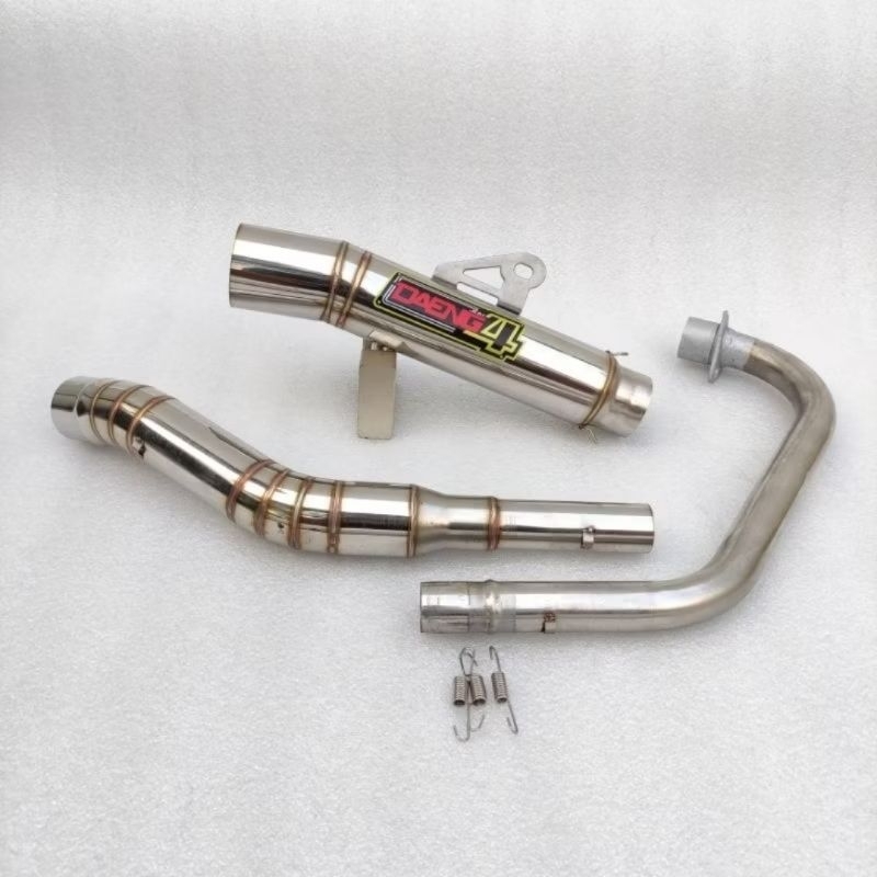 Daeng Sai4 Exhaust OPEN tube pipe raider 150carb,fi tmx pinoy Euro 125 ...