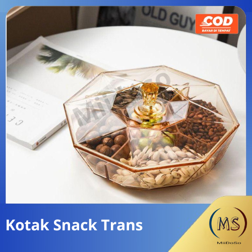 Tomomi Transparent Snack Box Made of Premium Plastic/Aesthetic Storage ...