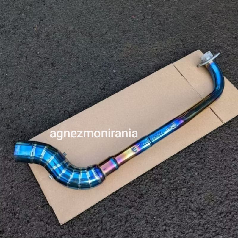 High mount stainless pipe big elbow for Xrm 125 wave 125 rs 125 furry ...