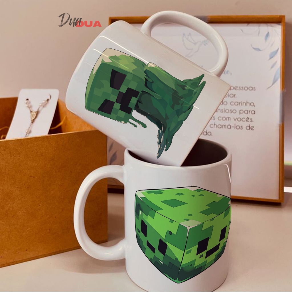 Minecraft Creeper Two Face Slime Cup Mug | Shopee Philippines