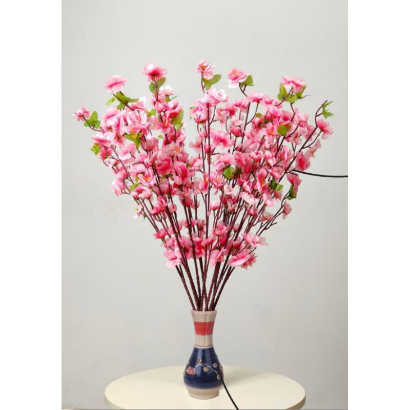 Decorative Plastic Chinese New Year Tree Meihua Sakura Angpao Flowers ...
