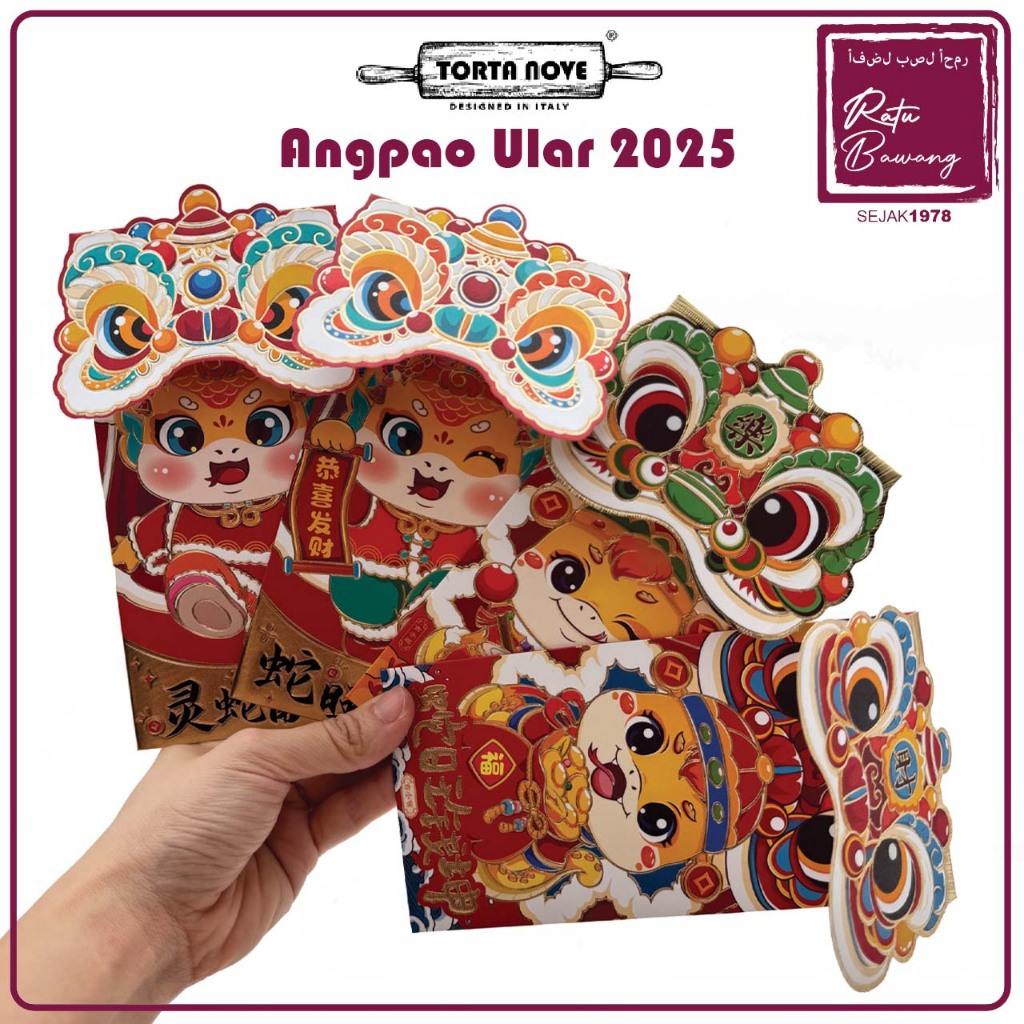 Snake Angpao 2025 Snake Paper Angpau Hongpau Chinese New Year Envelope ...