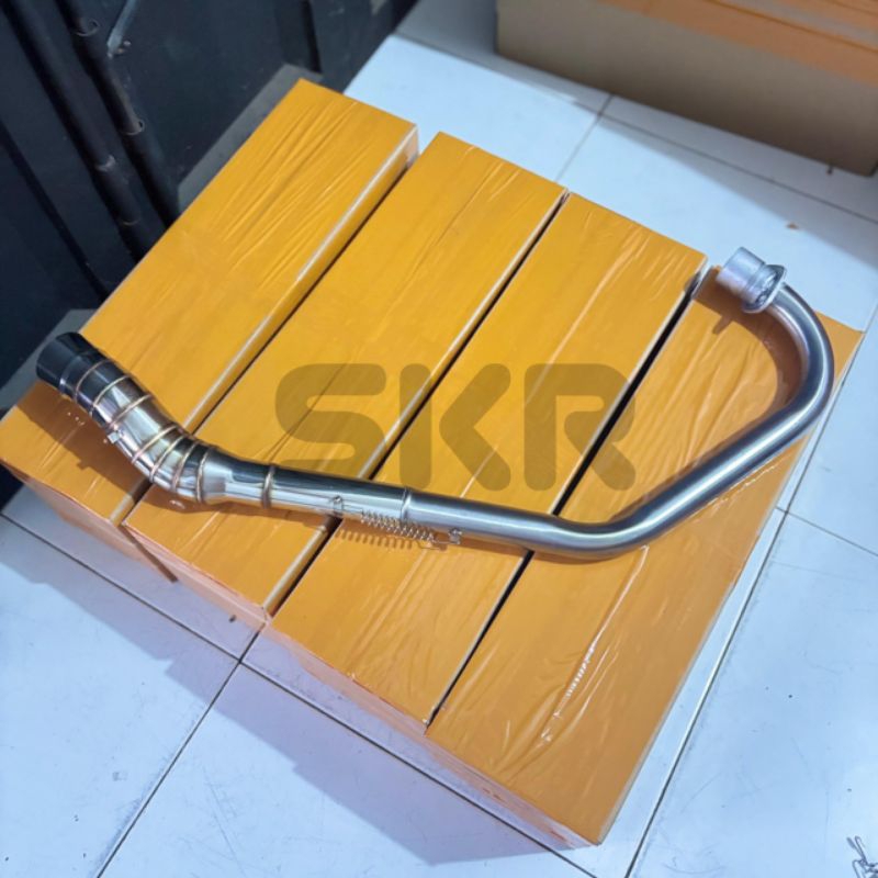 Stainless pipe 51mm conical exhaust pipe tmx 125 155 tmx 150 raider 150 ...