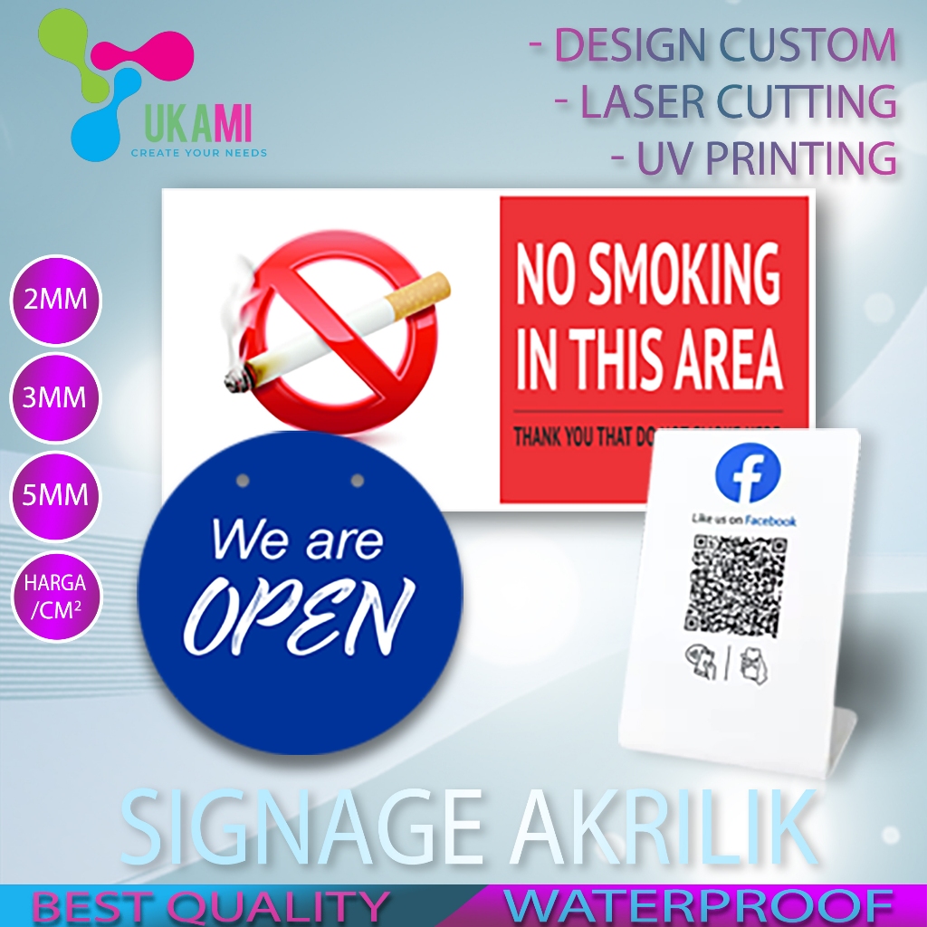 Custom UV Printed Acrylic Signage Acrylic Nameplate Room Sign Board ...