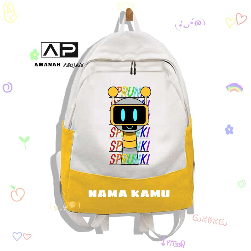 Newest Sprunki Fun Bot Bacpack School Children's Backpack 1130 - Amanah ...