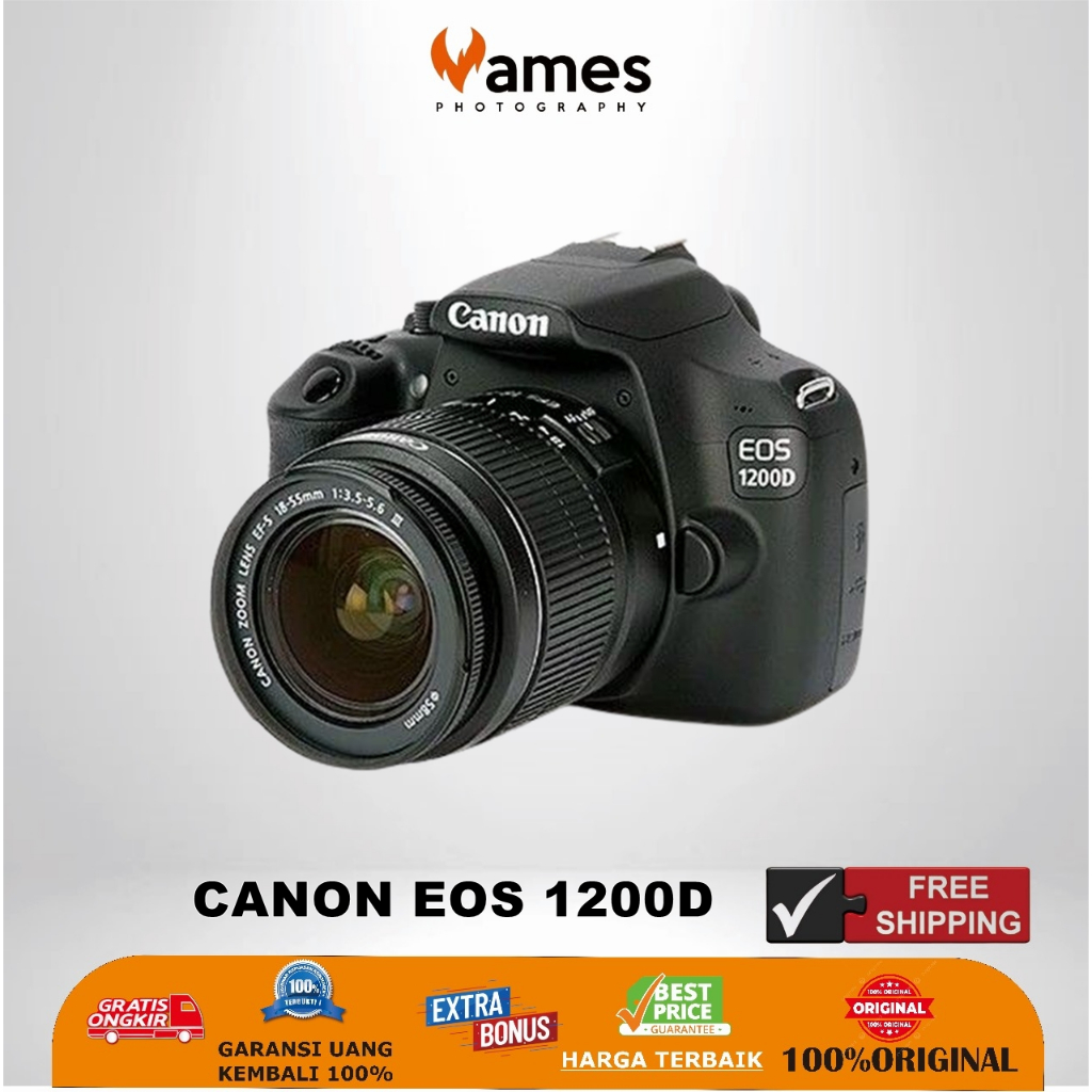 CANON 1200D and 18-55MM F/3.5 Dslr kit lens - full set BOX likenew -Vms ...