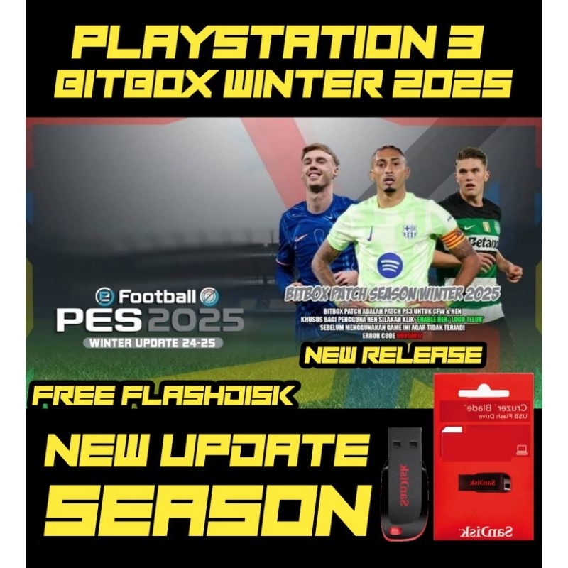 Pes 2025 Bitbox Patch Winter Latest Game Ps3 Cfw Hw Hen Gembox | Shopee ...