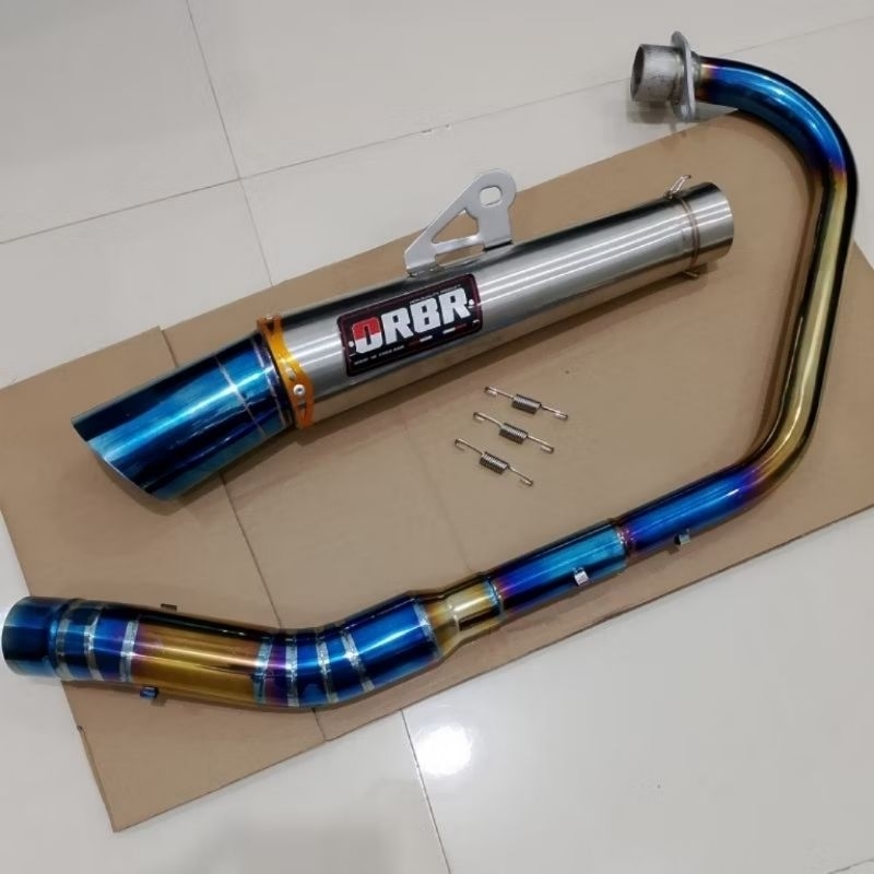 Full set ORBR Exhaust OPEN Spec pipe Tmx 125 155 Pinoy Rusi_TC125 150 ...