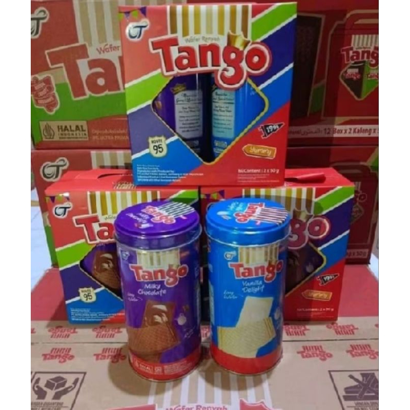 Tango wafer hampers lebaran carton contents 12 x (2*50gr) | Shopee ...