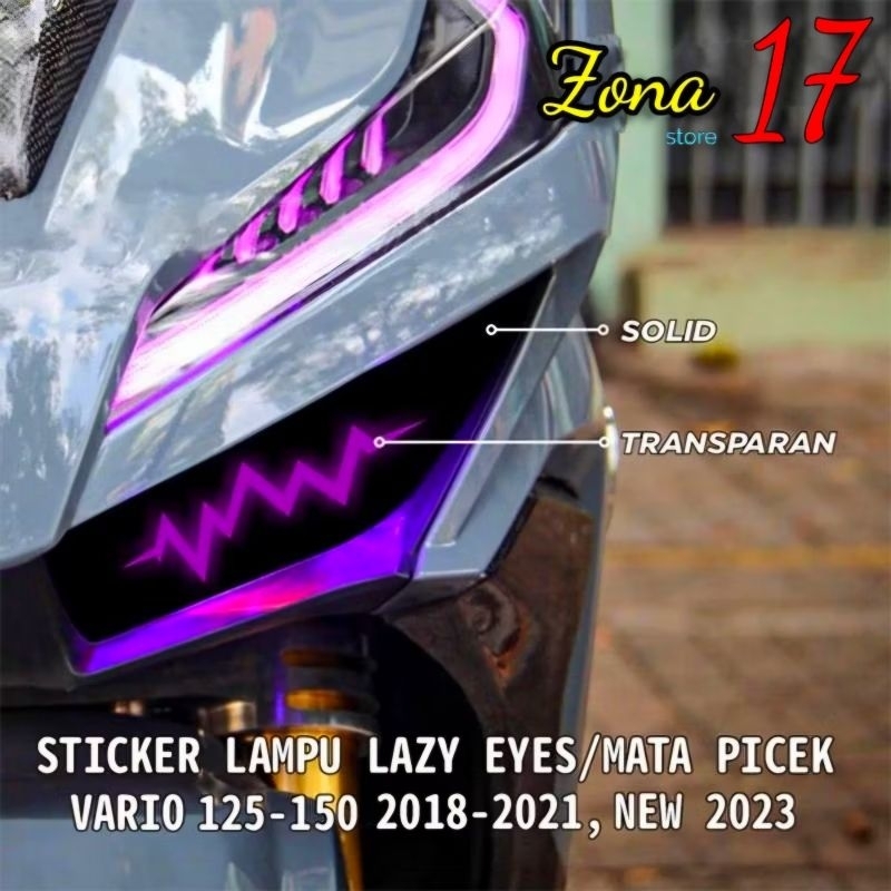 MATA New 125 150 Vario Lamp Sticker Left Part Cutting VarioNew Lamp ...