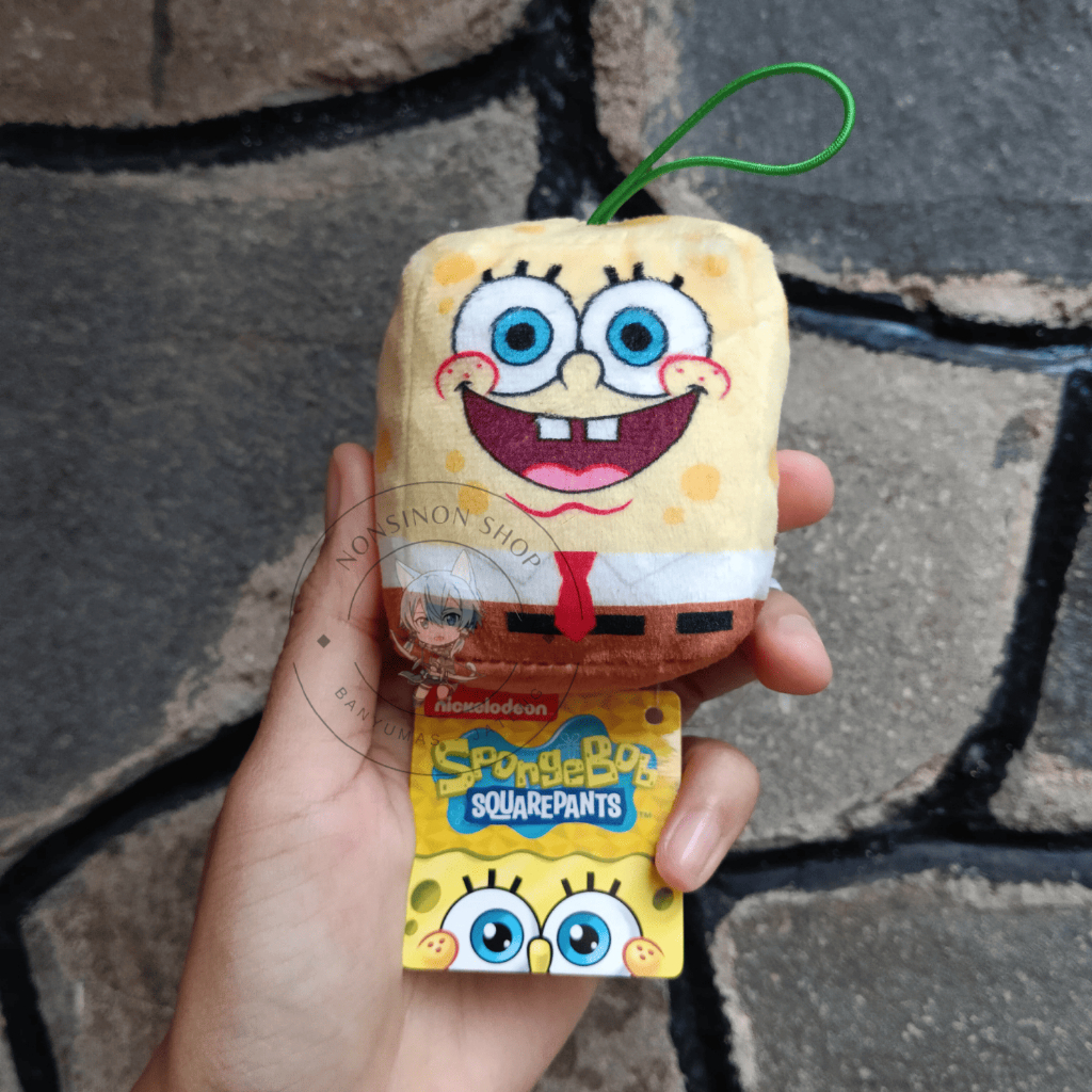 GANTUNGAN SpongeBob SquarePants | SpongeBob Rubber Keychain | Shopee ...
