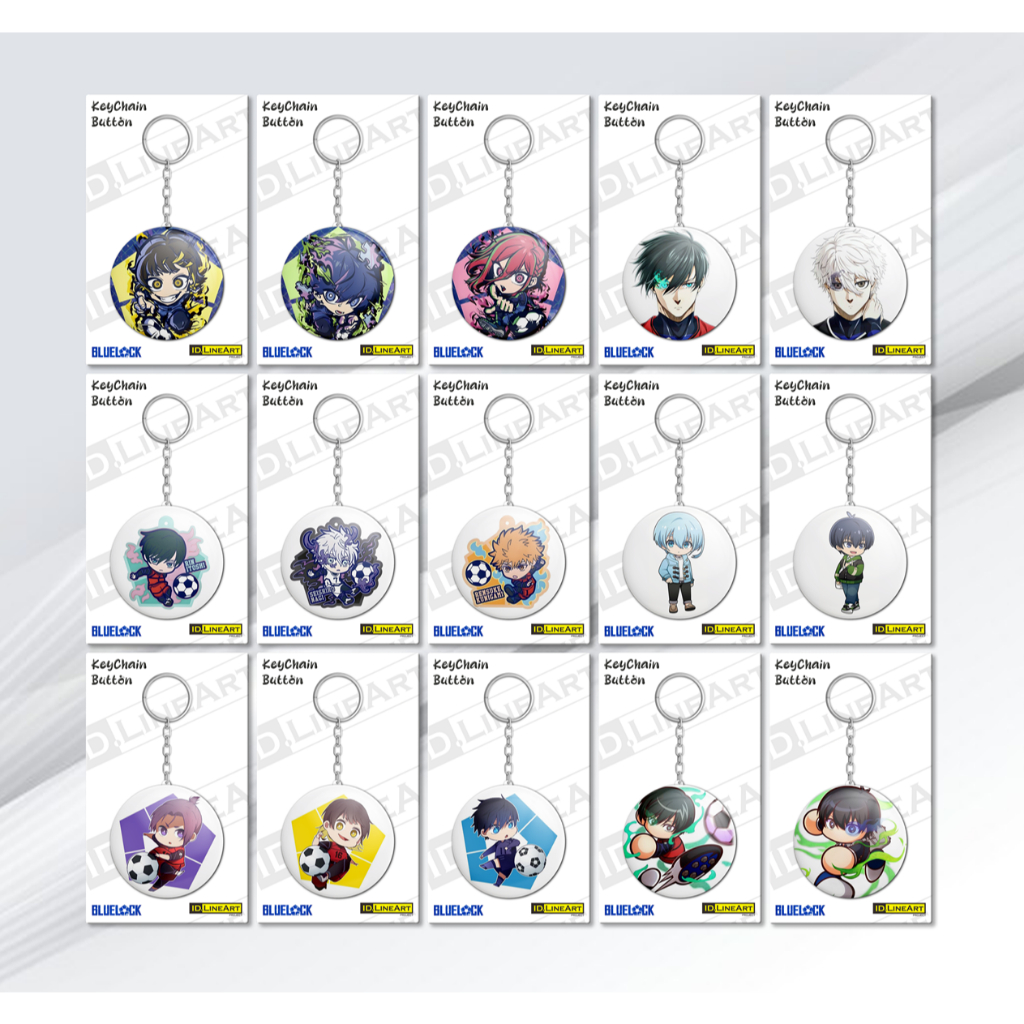 GANTUNGAN [LINEART] Blue LOCK NEW SEASON Keychain Keychain Pin Size ...