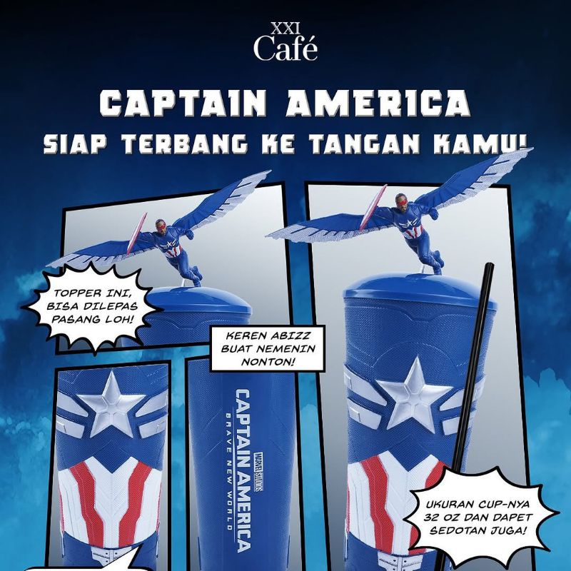 Captain America Collectible: Brave New World Cup + Topper Official ...